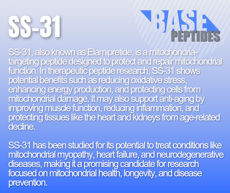 Buy SS-31 Peptide for Mitochondrial Function – Base Peptides