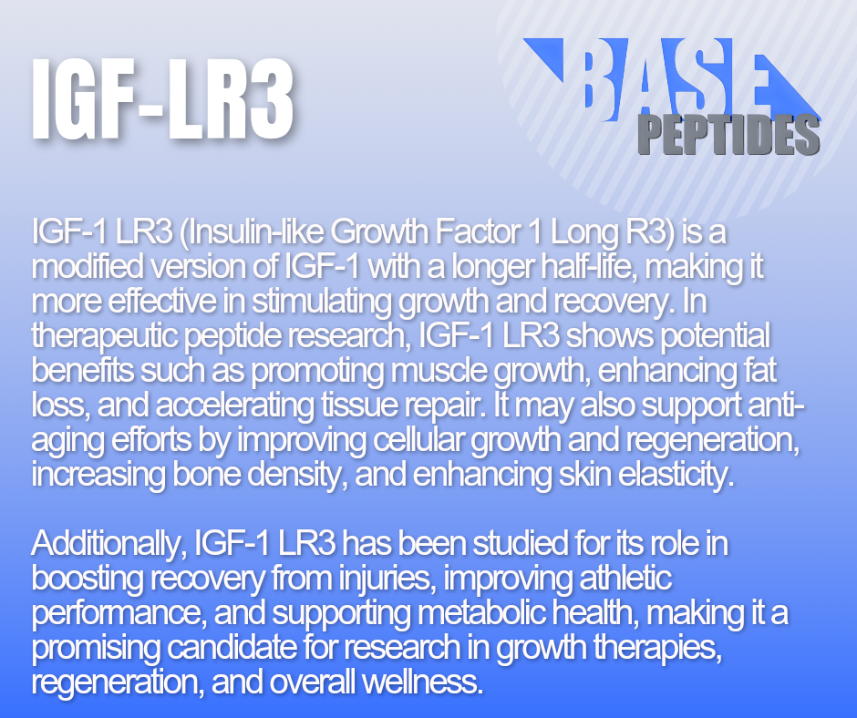 IGF-1 LR3 1mg – Base Peptides